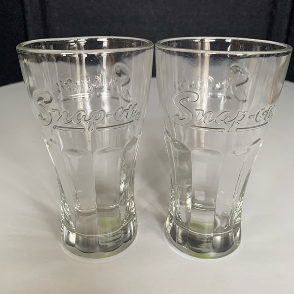 Dining | Vintage Snapon Tools Clear Drinking Beer Glass 198s Set Of ...